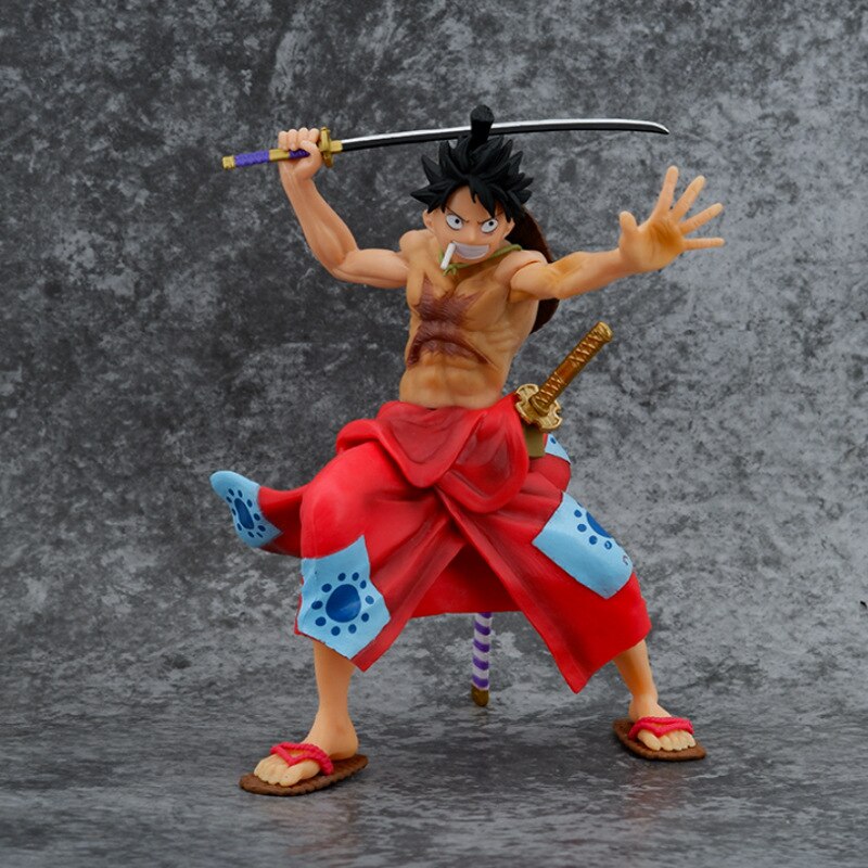 One Piece Kimono Luffy Wano Country Action Figure - Crazy Anime Store