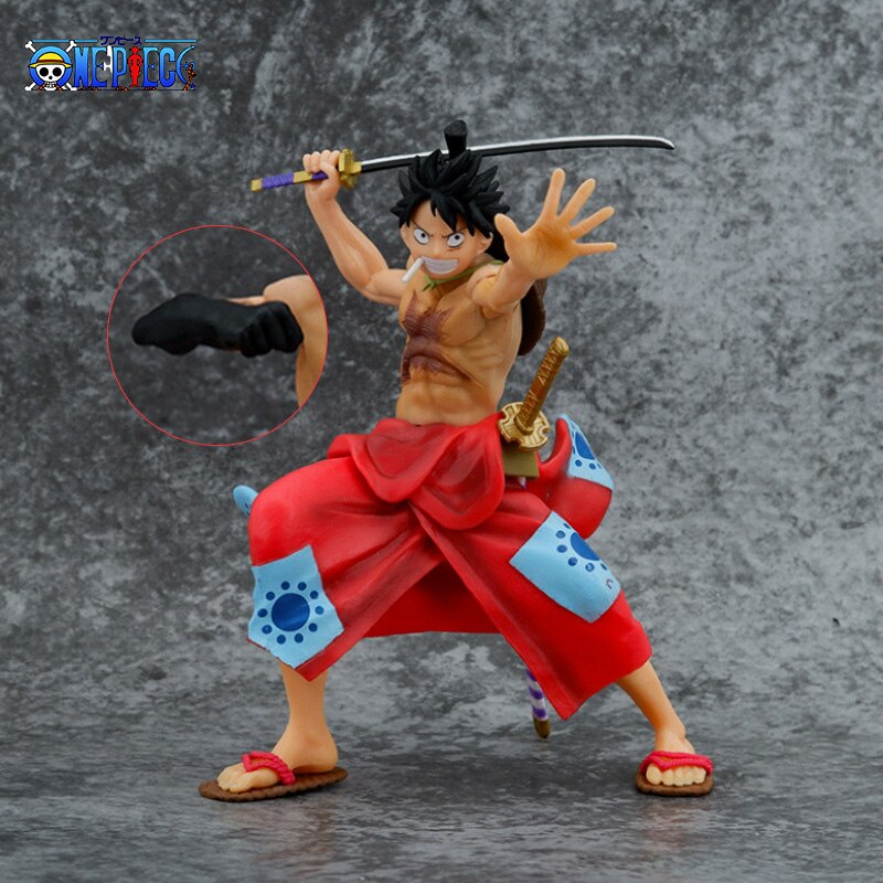 One Piece Kimono Luffy Wano Country Action Figure - Crazy Anime Store
